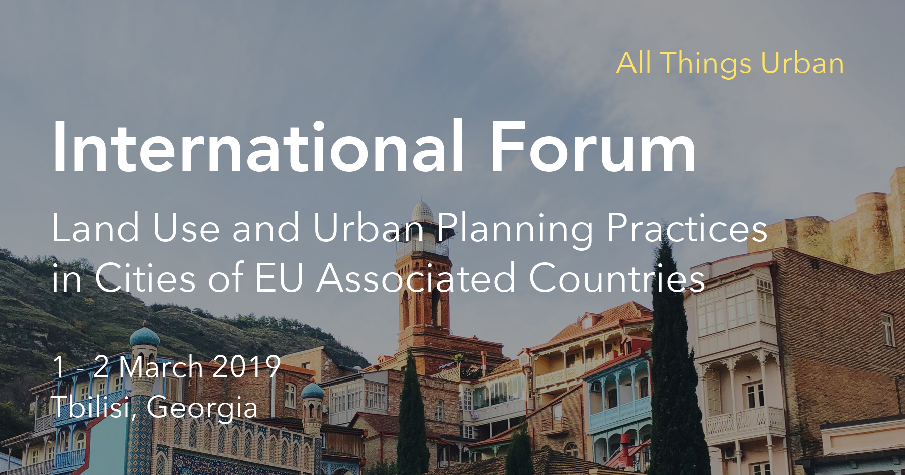 All Things Urban - International Forum "Land Use and Urban Planning ...