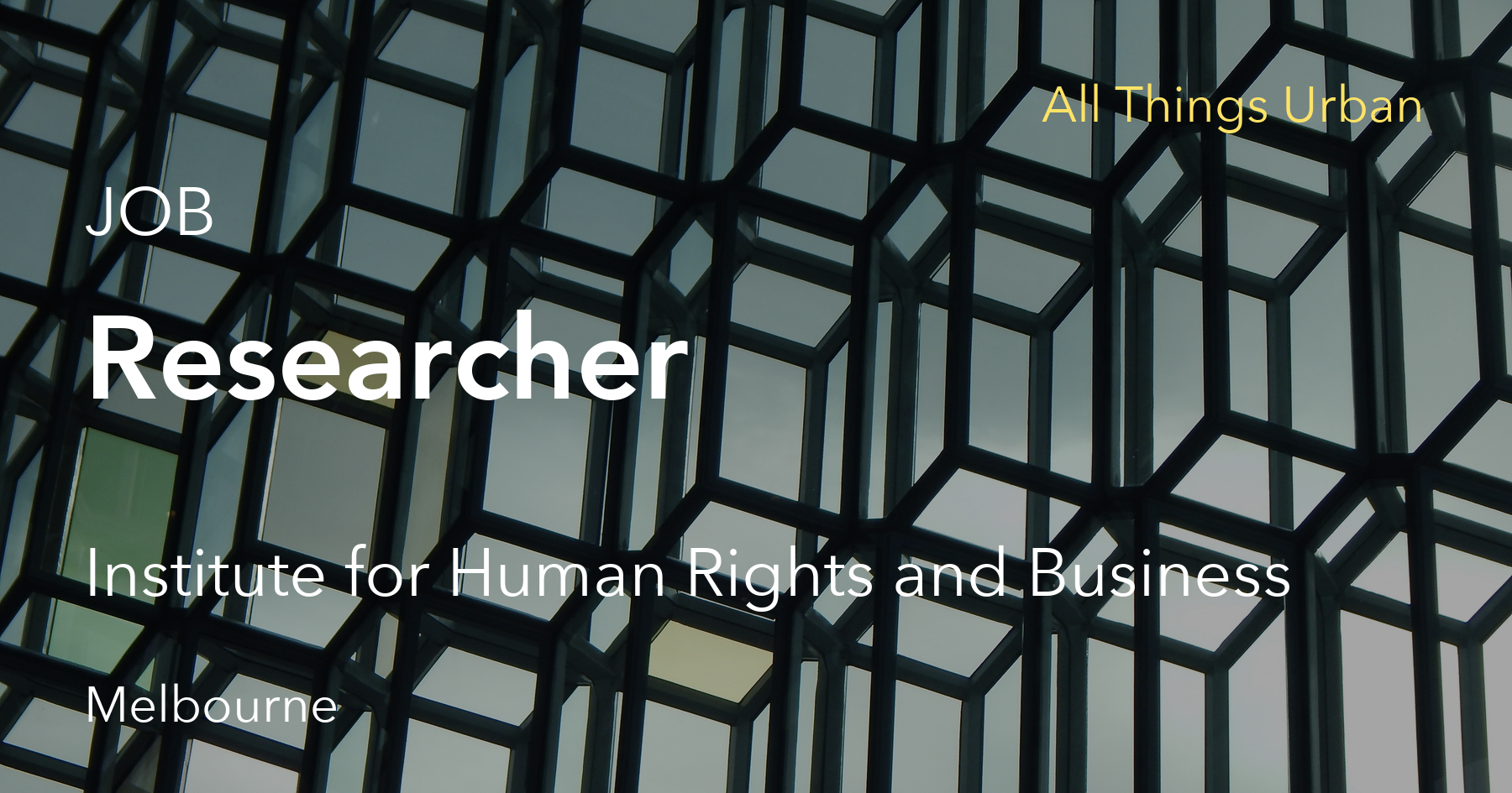 All Things Urban - Researcher - Climate Action and Social Justice in ...