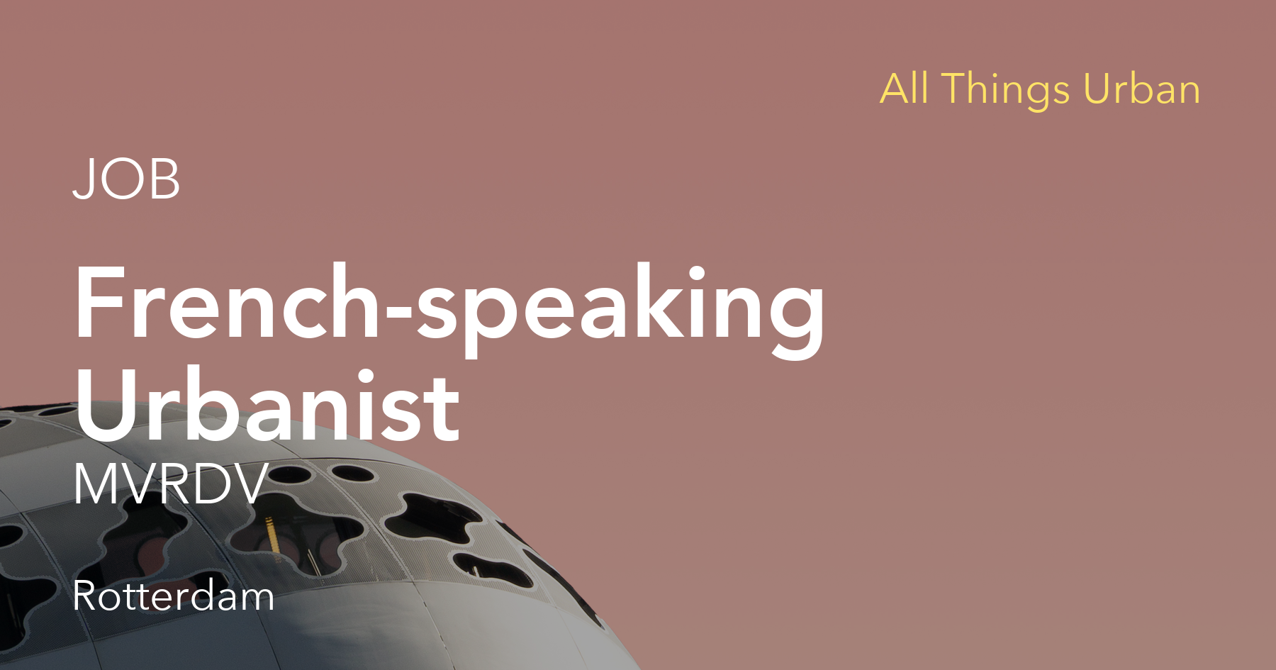 All Things Urban - Academic Assistant - Urban Sustainability and ...