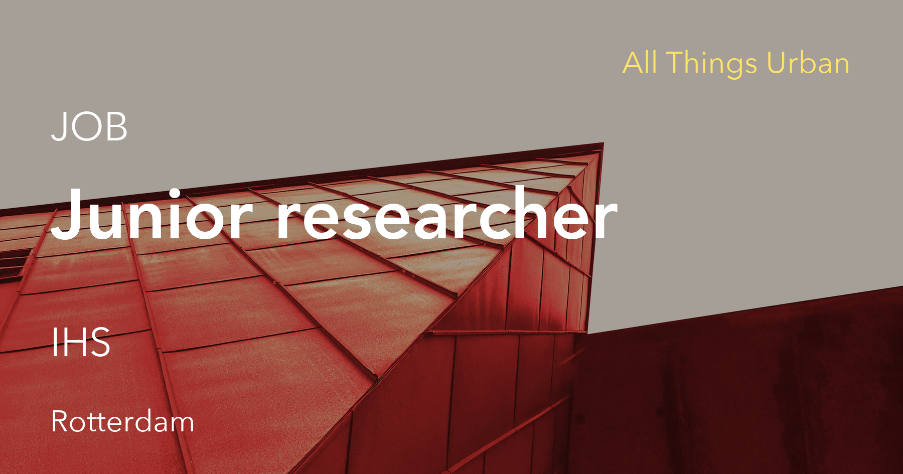 All Things Urban - Junior researcher, Local Air Pollution and its ...