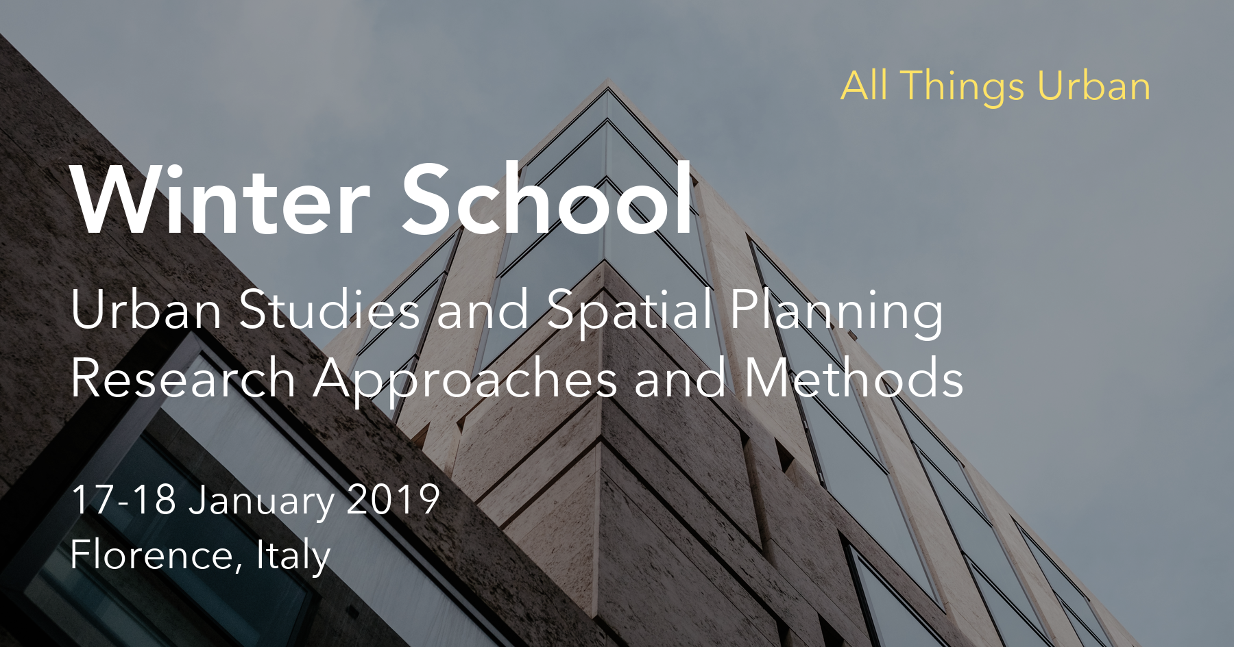 All Things Urban - Urban Studies and Spatial Planning Research School ...