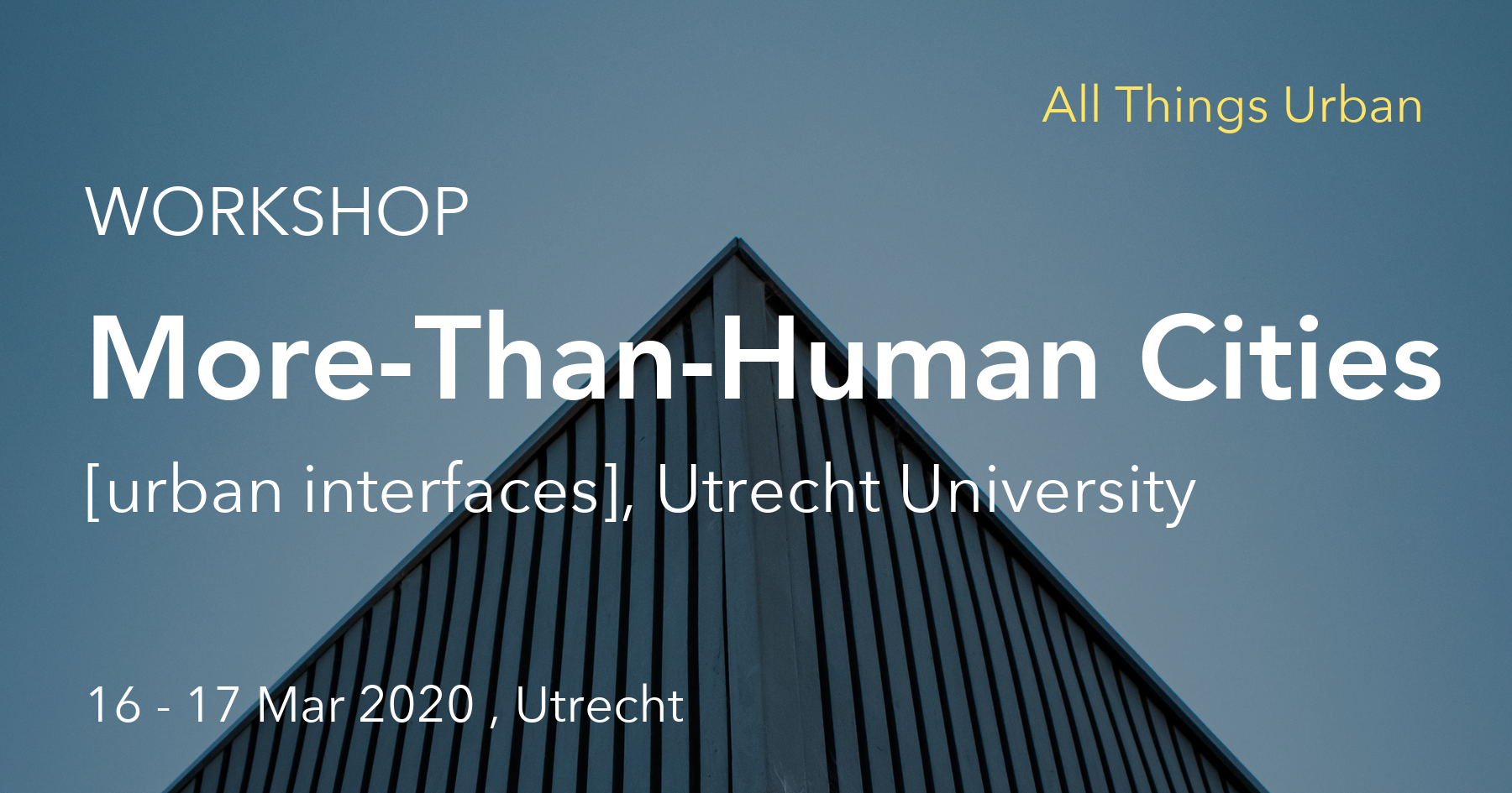 All Things Urban - Designing More-Than-Human Cities by [urban ...