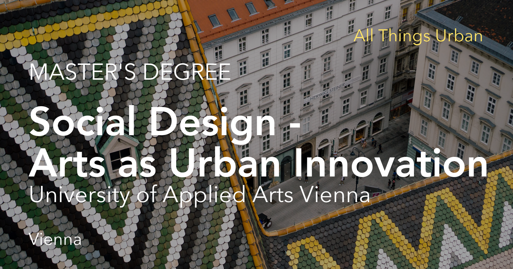All Things Urban - Social Design - Arts as Urban Innovation by Social ...